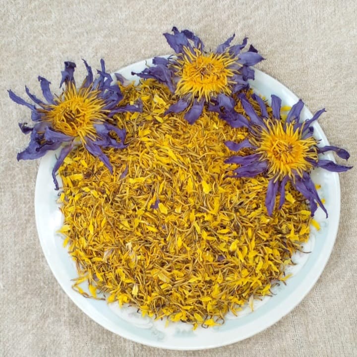 Dried Blue Lotus Flowers Stamen 100% High Quality Nymphaea Caerulea St ...
